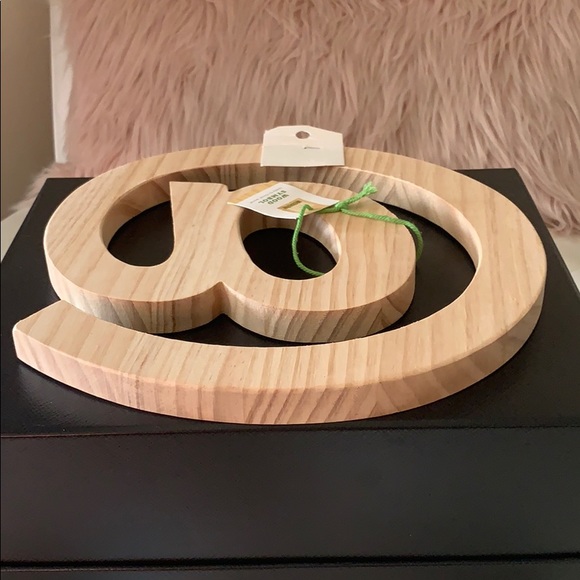Target | Accents | Nwt Target Wood At Sign Wood Symbol Hand Made | Poshmark